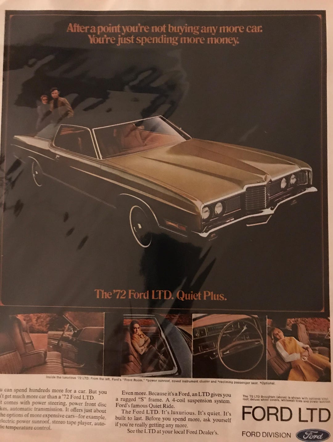 1970’s Ford LTD Original Vintage Life Magazine Advertisement - Etsy