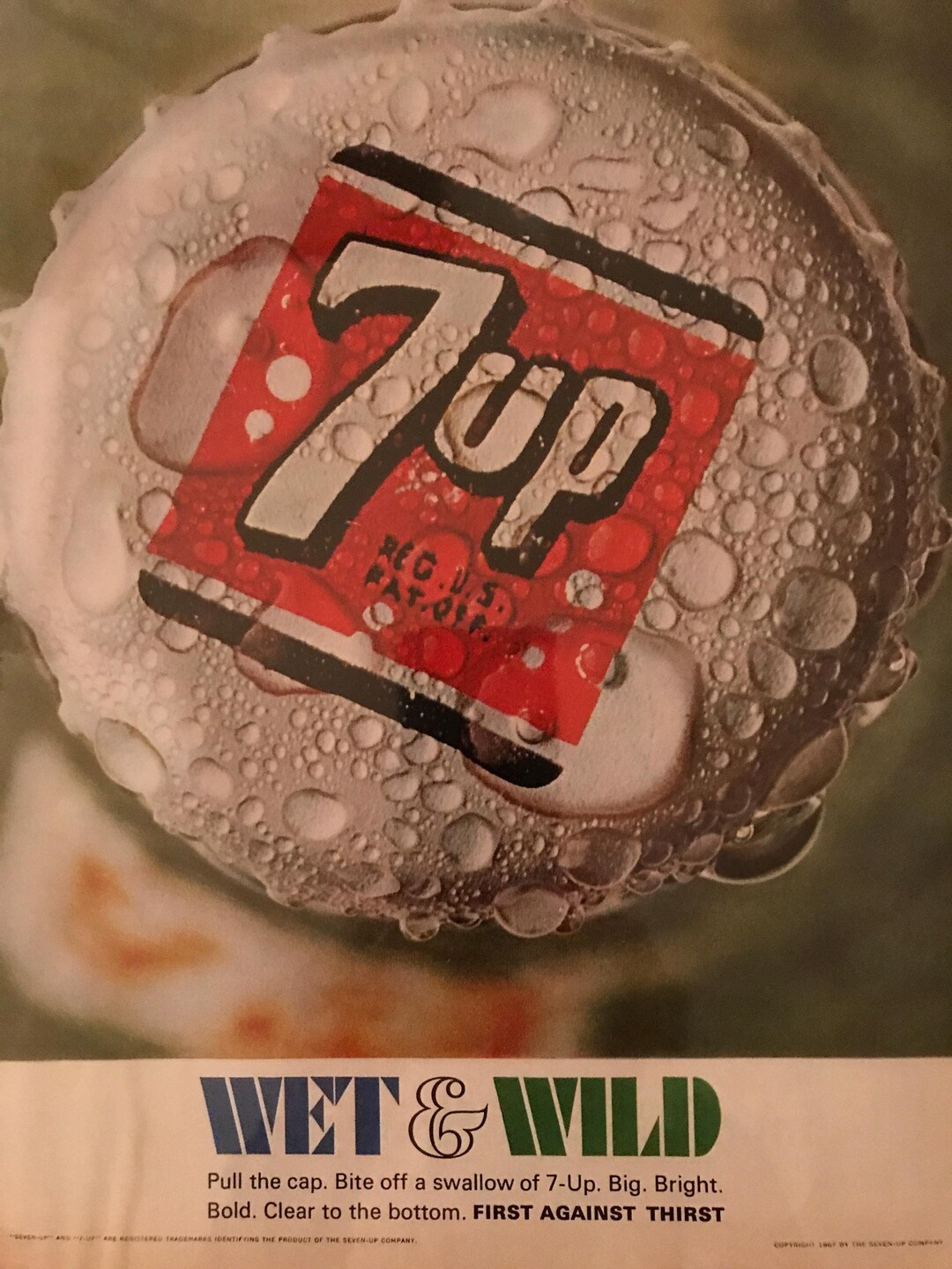 1960’s 7up Original Vintage Life Magazine Advertisement - Etsy