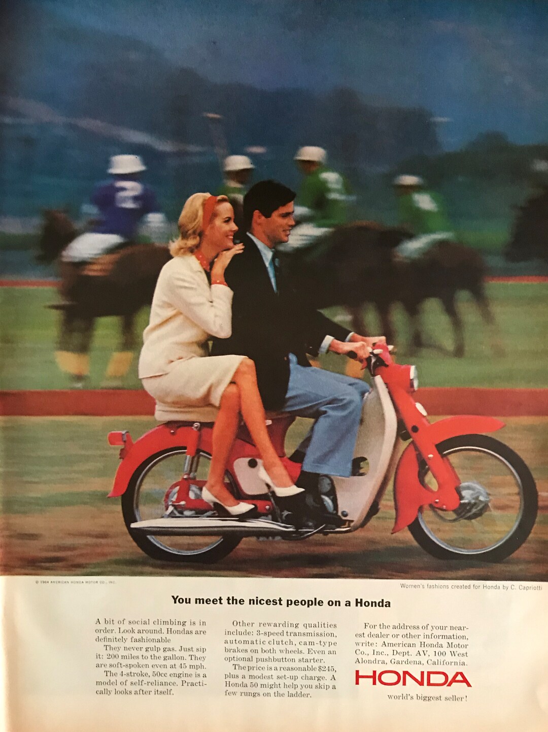 1960’s Honda Original Vintage Life Magazine Advertisement - Etsy
