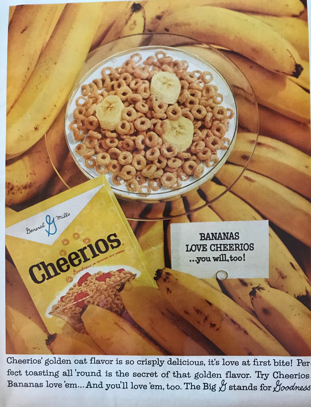 1960s Cheerios Original Vintage Life Magazine Advertisement - Etsy