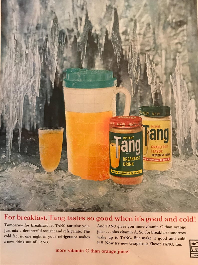 1960’s Tang Original Vintage Life Magazine Advertisement - Etsy