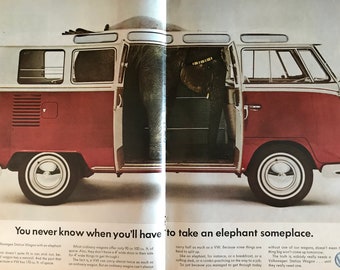 1960s Volkswagen Original Vintage Life Magazine Advertisement - Etsy