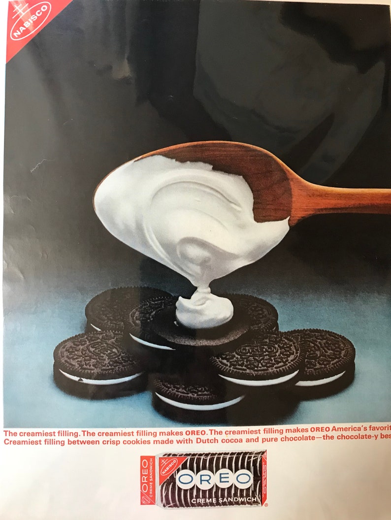 1960s Oreo Original Vintage Life Magazine Advertisement - Etsy