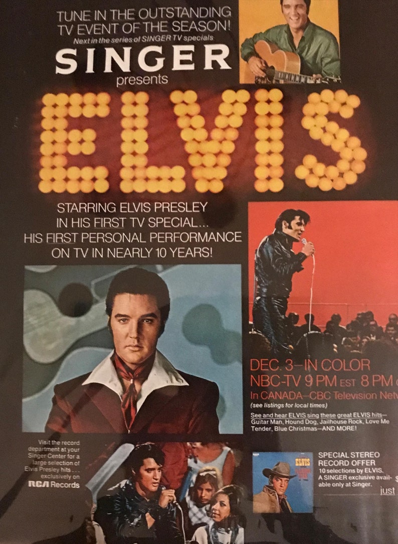 1960’s Elvis Presley Original Vintage Life Magazine Advertisement - Etsy