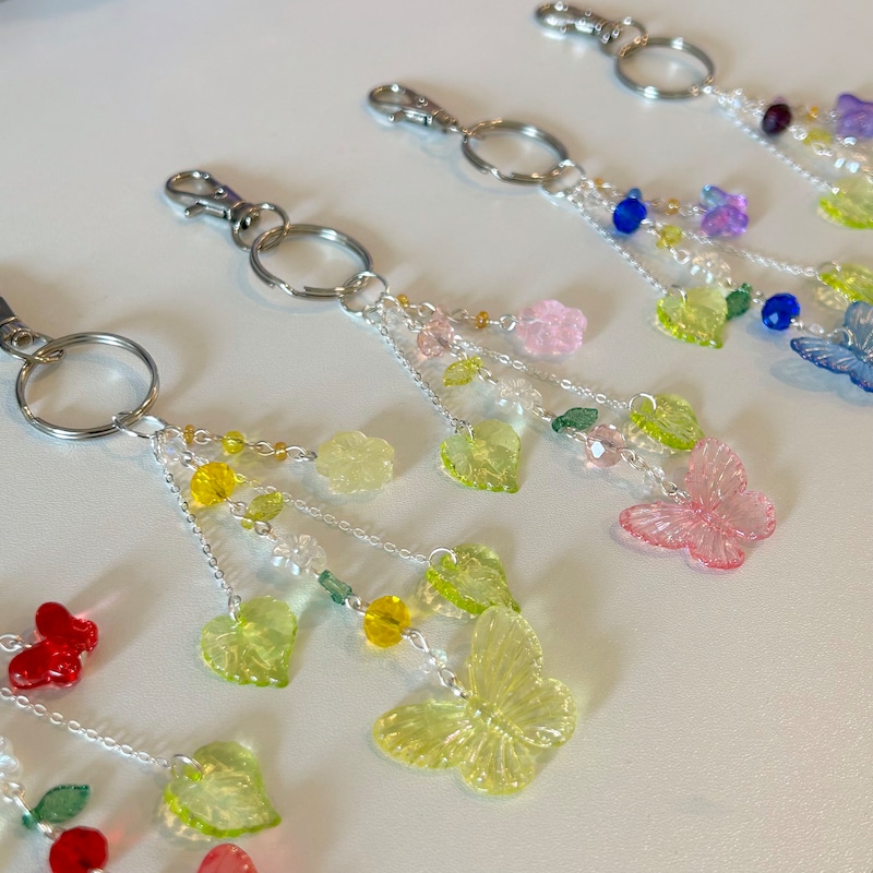 Beaded Keychain - Etsy