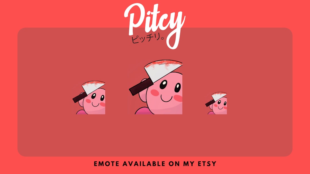 Kirby Stab Twitch/kick/discord Emote - Etsy