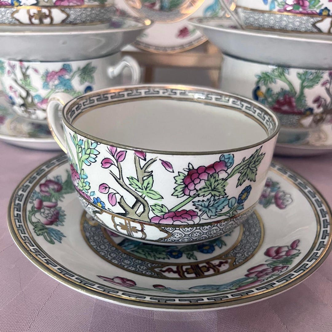 Vintage J & G Meakin Indian Tree Cup and Saucer Set - English ...