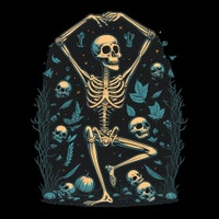 Halloween Dog Skeleton, Digital File Halloween Art, Halloween Design ...