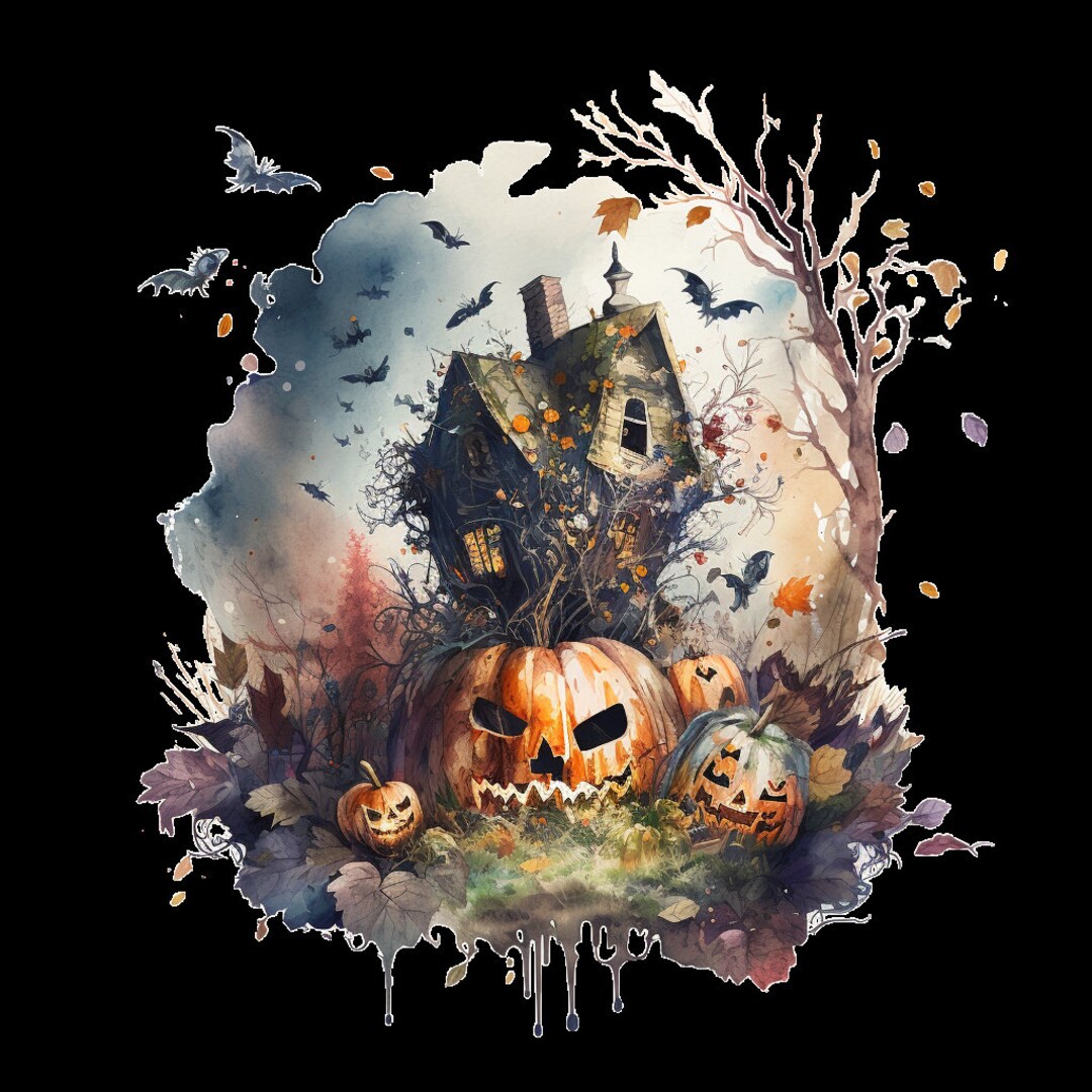 Halloween Art Digital File, Halloween Design, Halloween Art ...