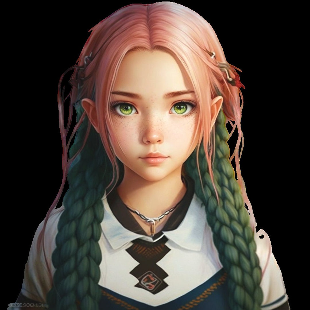 Beautiful Anime Girl Digital File, Anime Girl Design, Anime Art, Anime ...