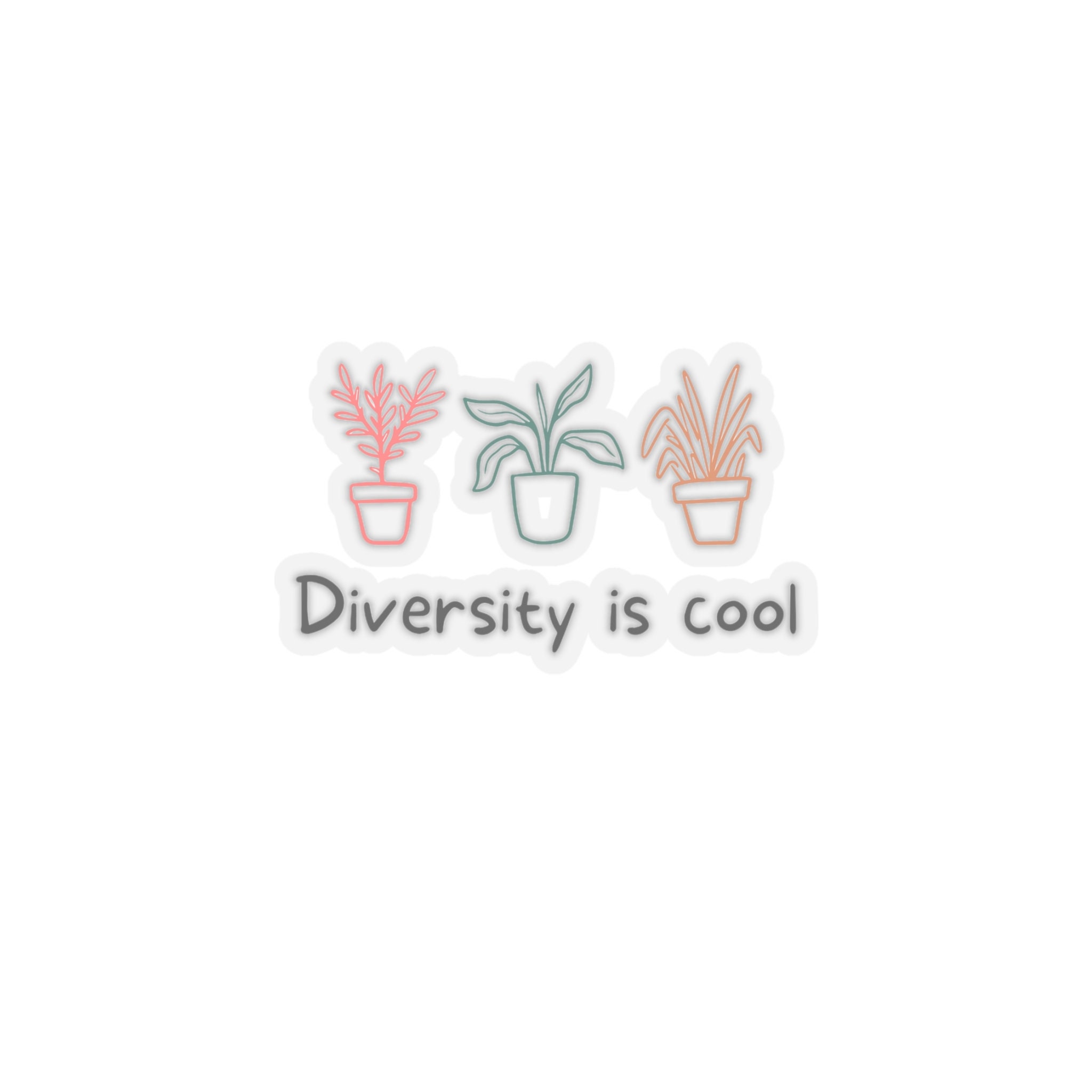 Diversity is Cool Sticker Inclusivity Decal Celebrate - Etsy