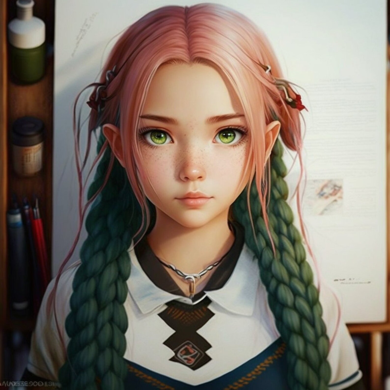 Beautiful Anime Girl Digital File, Anime Girl Design, Anime Art, Anime ...