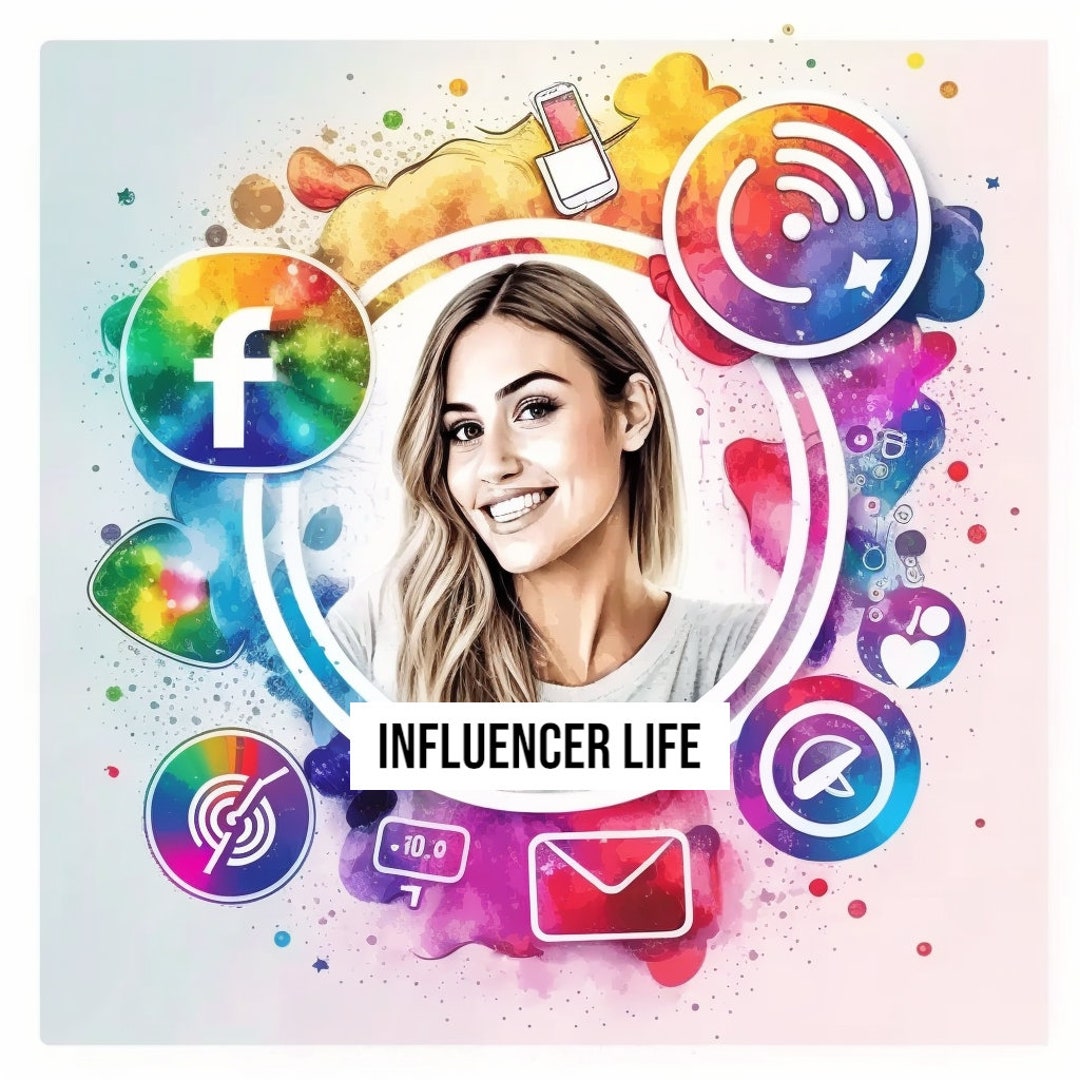 Influencer Life Design Digital File - Etsy