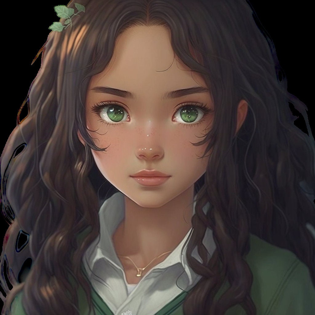 Beautiful Anime Girl Digital File, Anime Girl Design, Anime Art, Anime ...