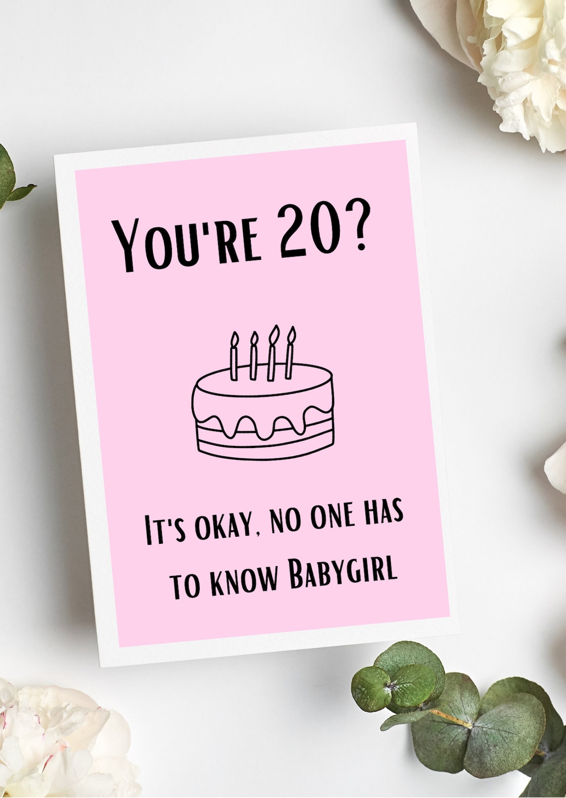 You're 20?! 20th Birthday Gift, Meme Card for Birthday, Birthday Card ...