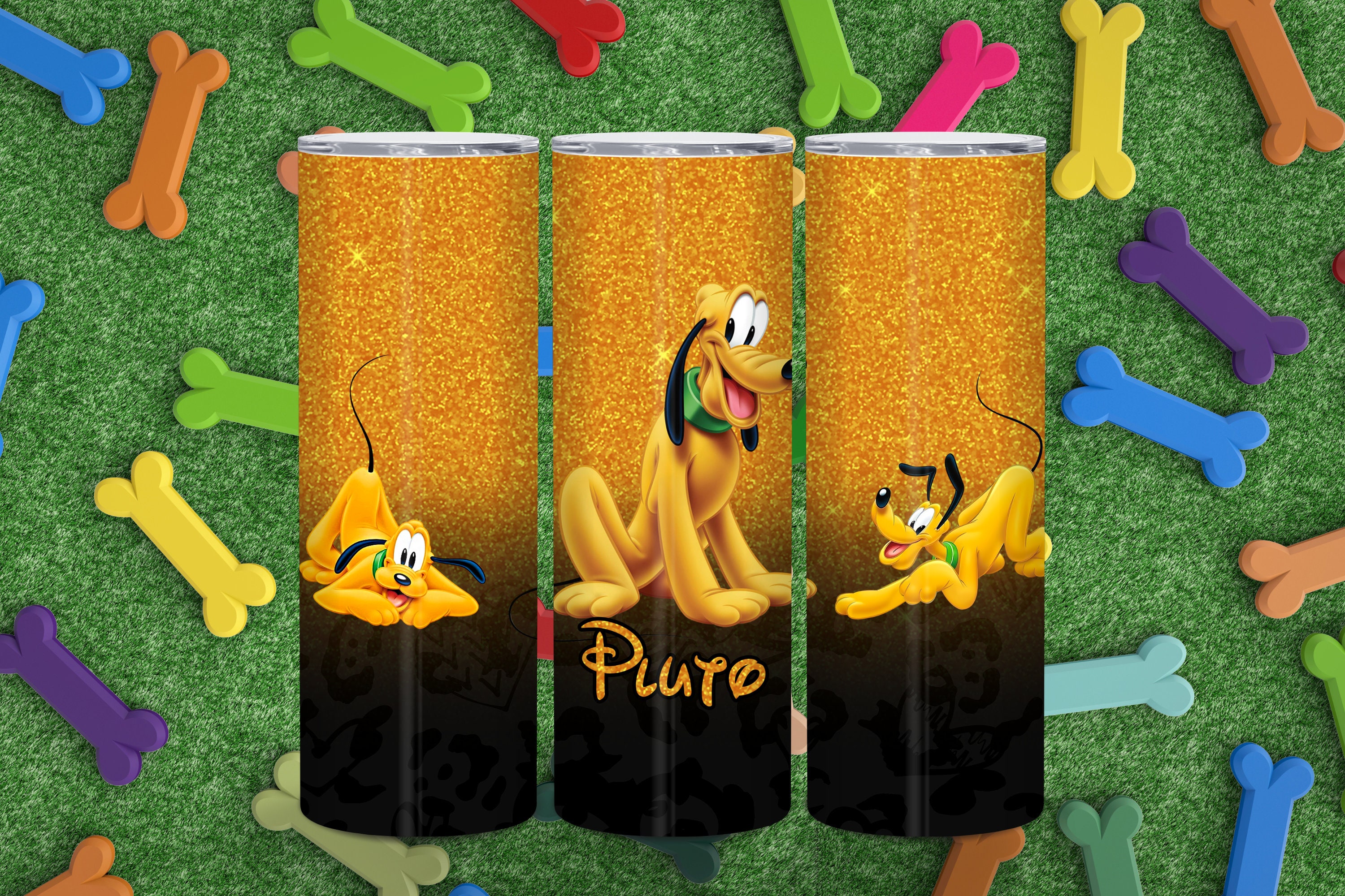 Disney Pluto 20 Oz Skinny Tumbler - Etsy
