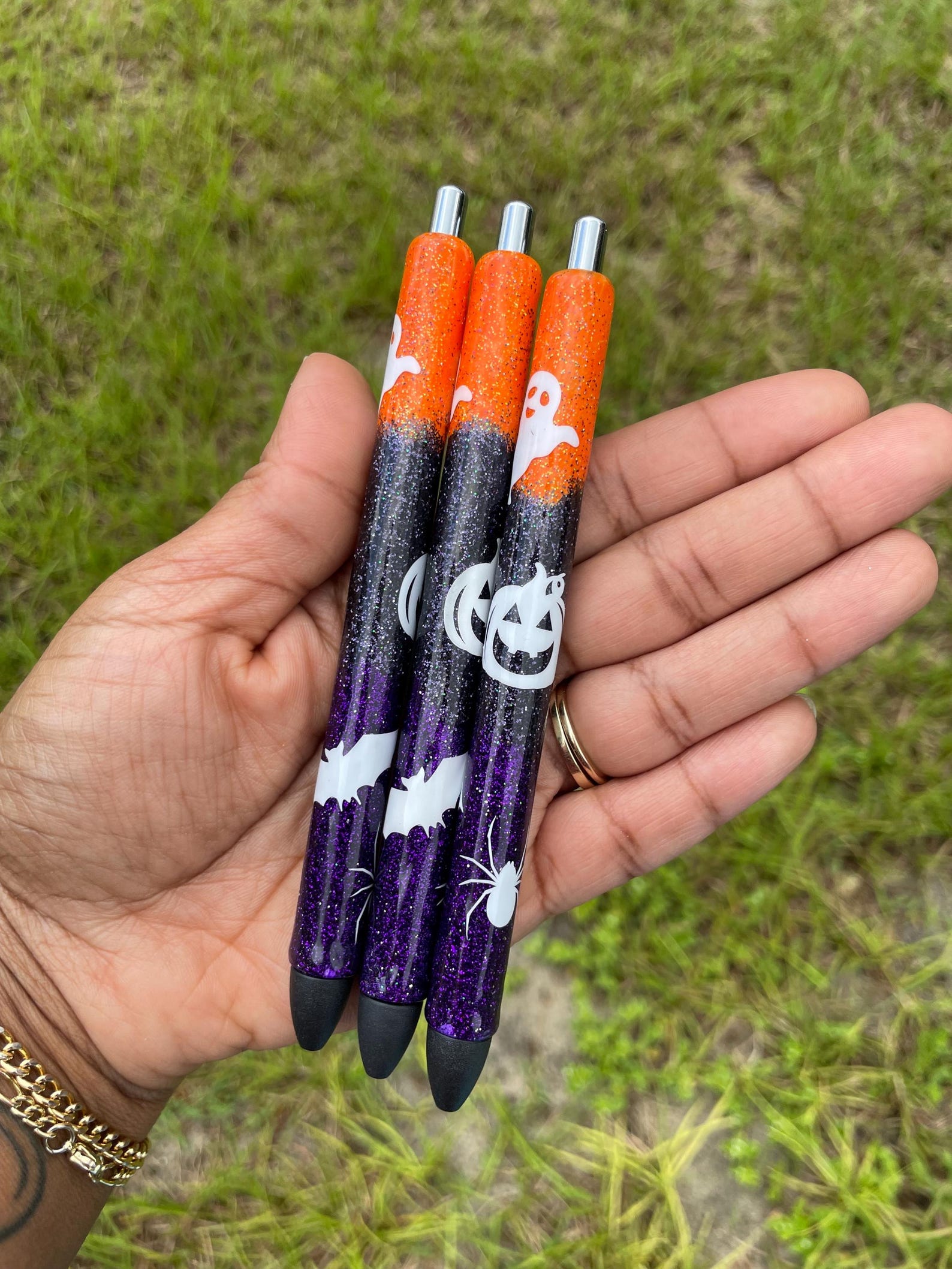 Spooky Giltter Pens - Etsy