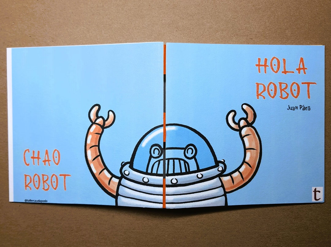 Hola Robot Libro Ilustrado - Etsy
