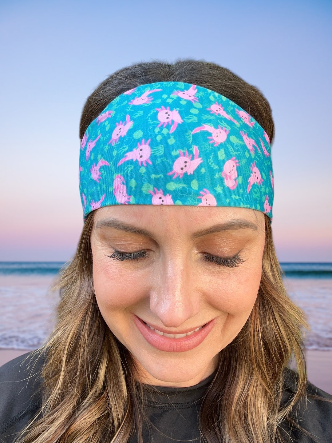 Swimming Headband Axolotl, Nonslip Headband, Swim Gift - Etsy Australia