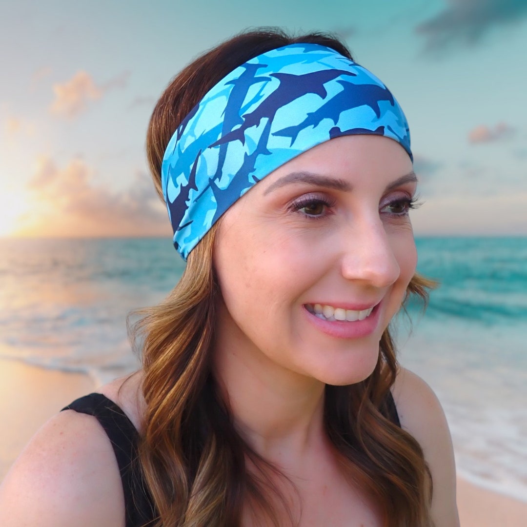 Dive Headband Hammerhead Sharks Nonslip Headband Stretchy Beach ...