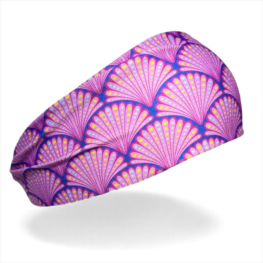 Pink Sea Shells Scuba Diving Headband | Non-slip, Fade Resistant, UV ...