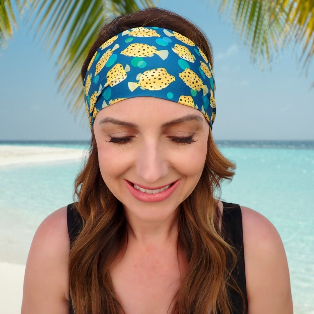 Boxfish Diving Headband | Non-slip, Fade Resistant to Salt Water ...