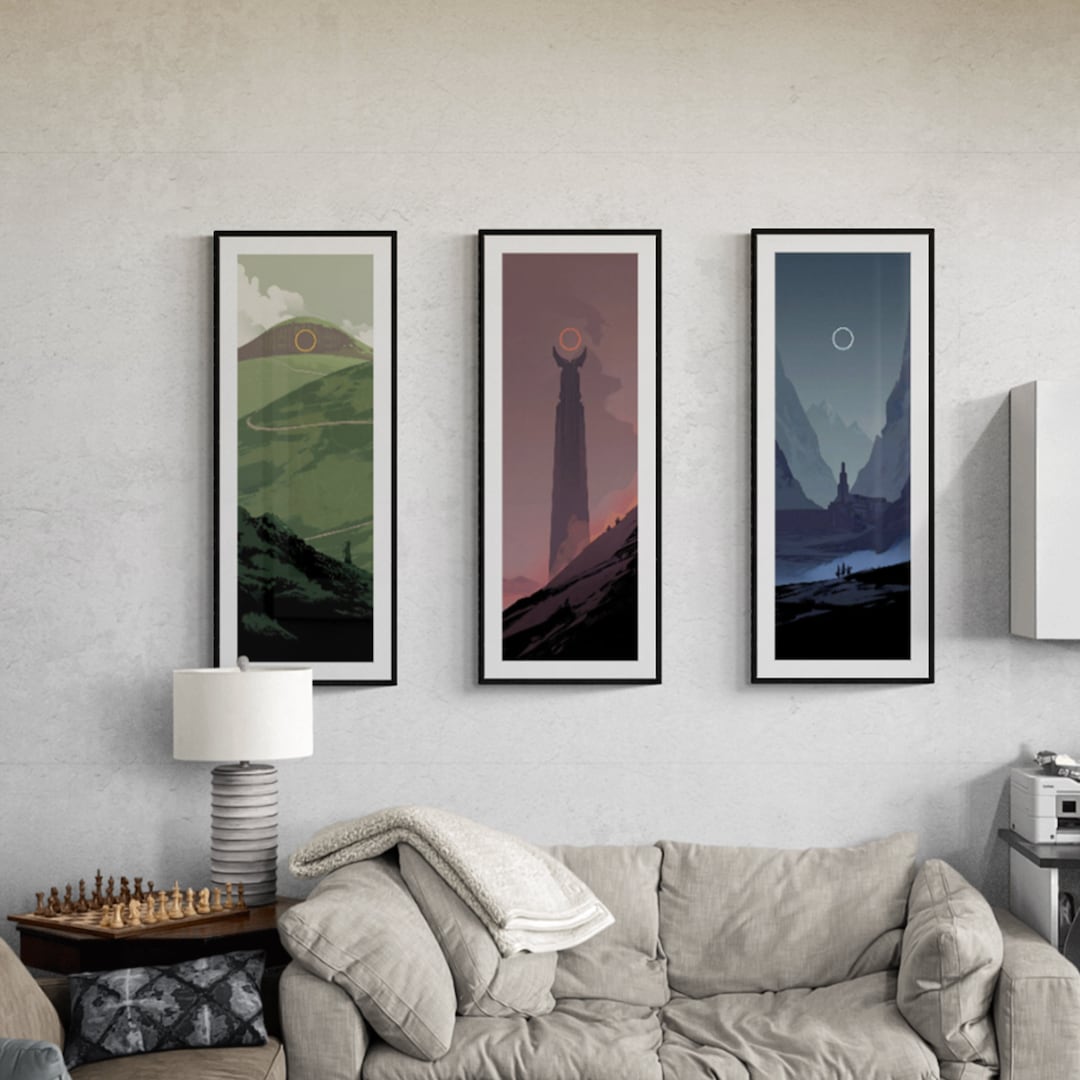 LOTR Bundle 3 Poster, LOTR Poster, Aliminum Poster, Wall Art, Anime ...