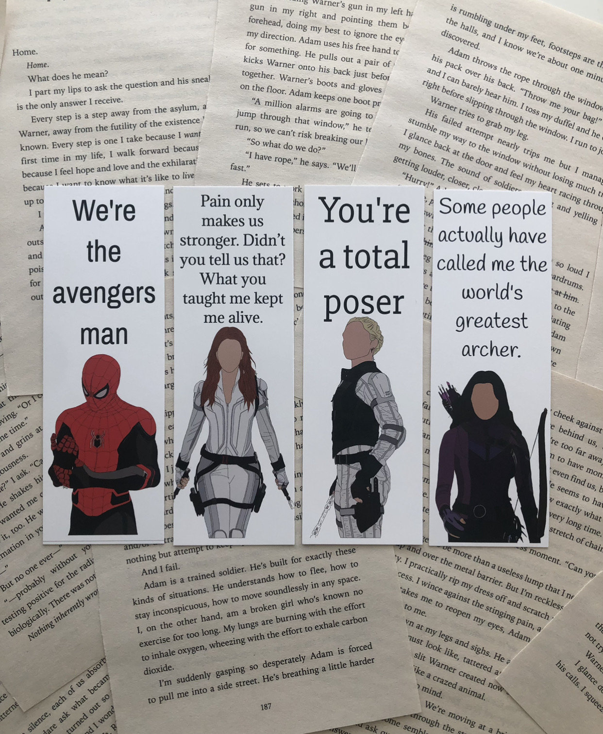 Marvel Bookmarks Superheroes Inspired Avengers MCU Inspired Gift - Etsy
