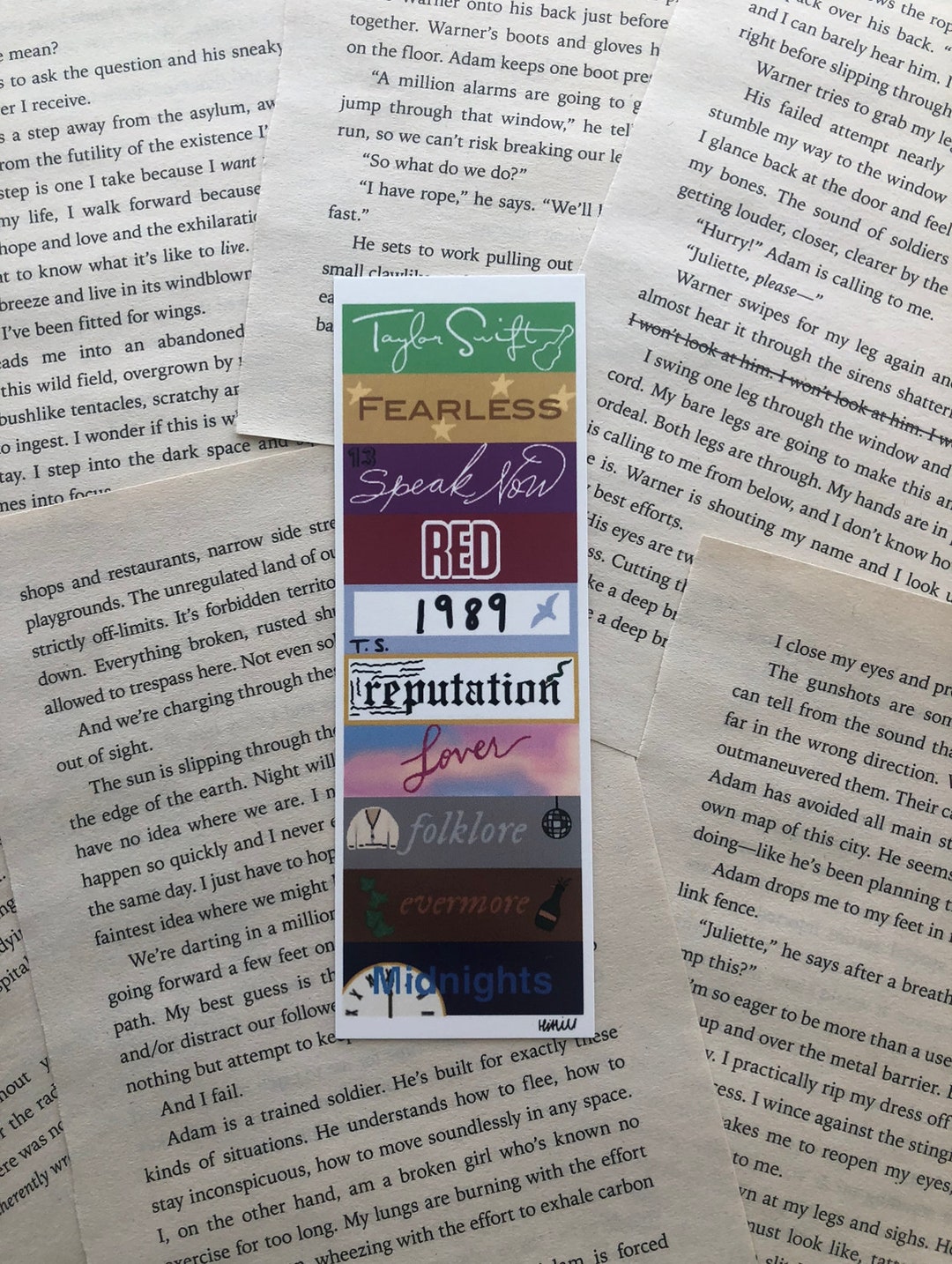 Eras Tour Inspired Bookmark Taylor Swift Gift for Swifties - Etsy