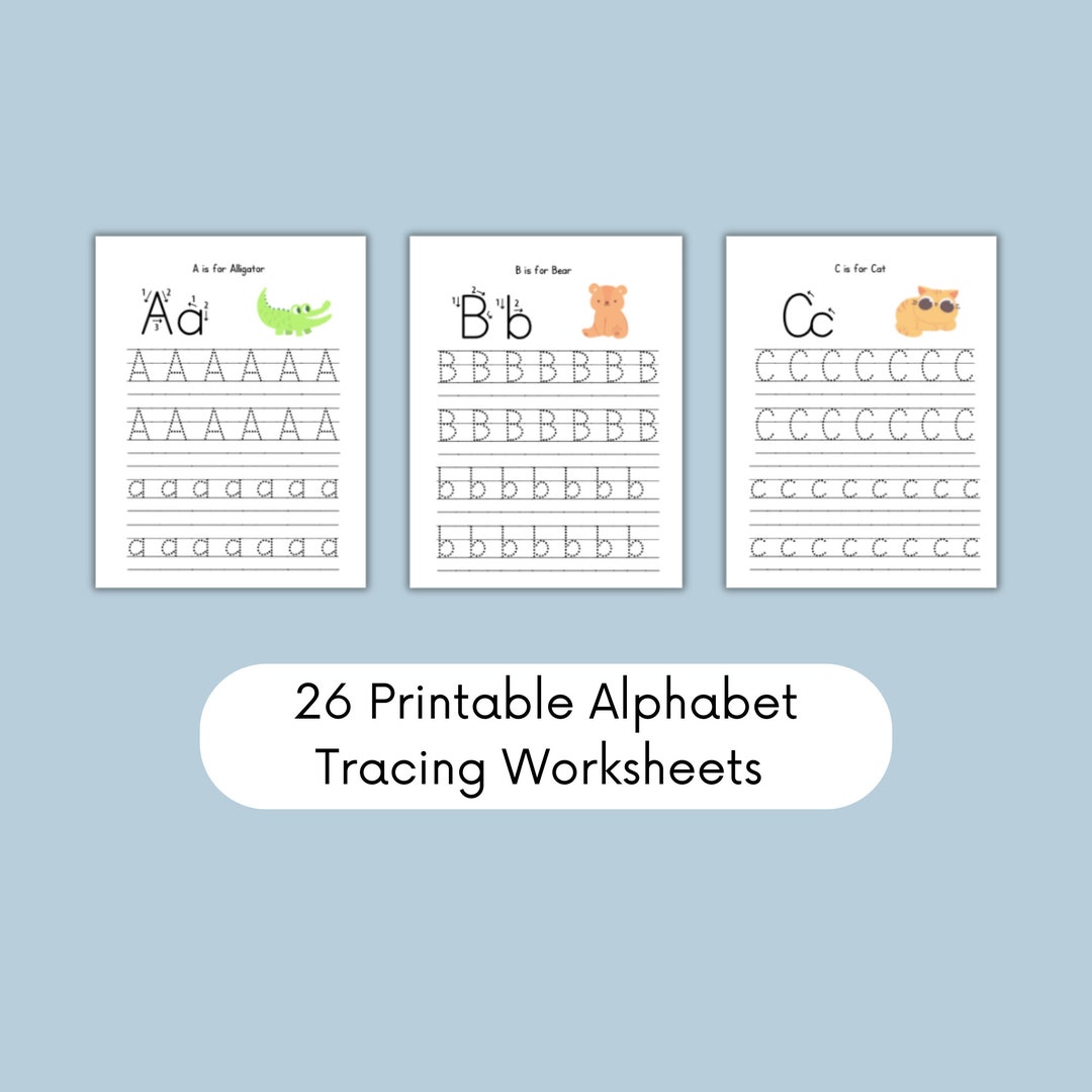 Alphabet Tracing Worksheets, Preschool Worksheets, Homeschool Learning ...