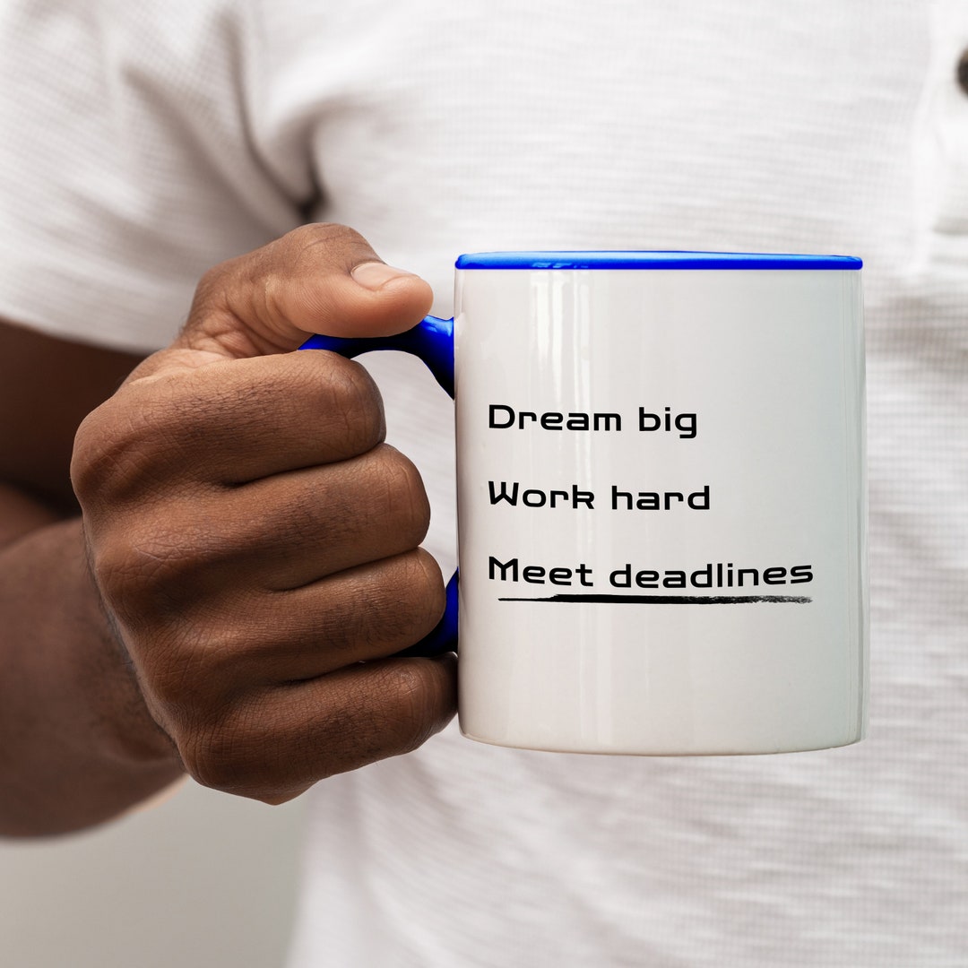 DEADLINE Jokes Mug 007, Funny, Gift, Ironic, Colleague Gift, Coffee ...