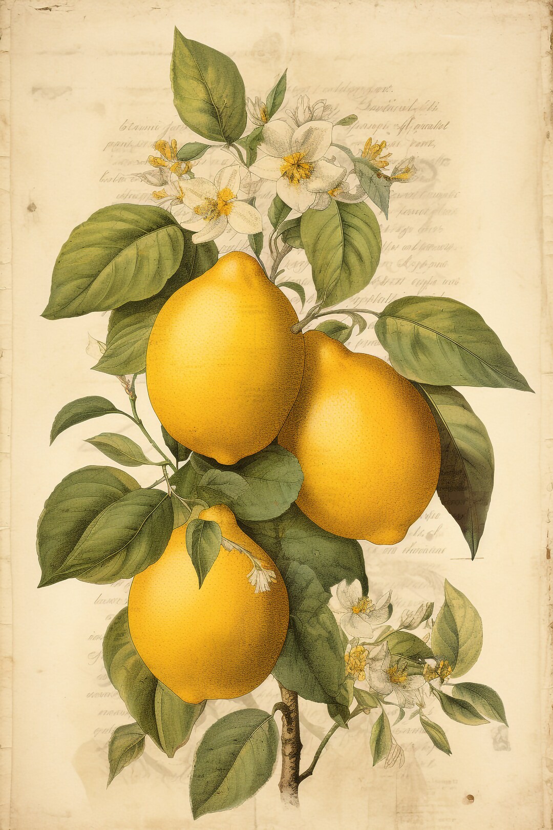 Vintage Lemons I - Etsy
