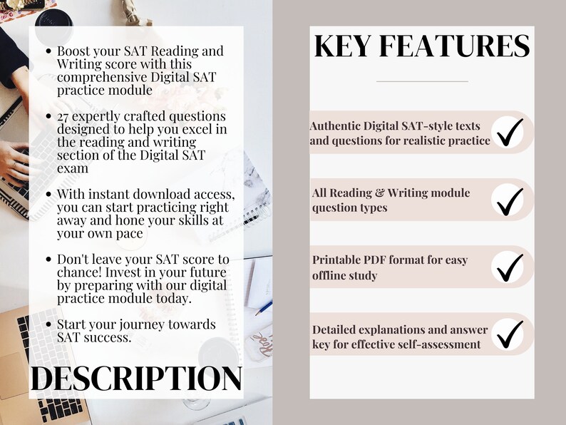 Digital SAT Reading and Writing Module - All Question Types No. 1 - Etsy