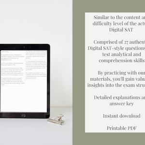 Digital SAT Reading and Writing Module - 27 Authentic Sat-style ...
