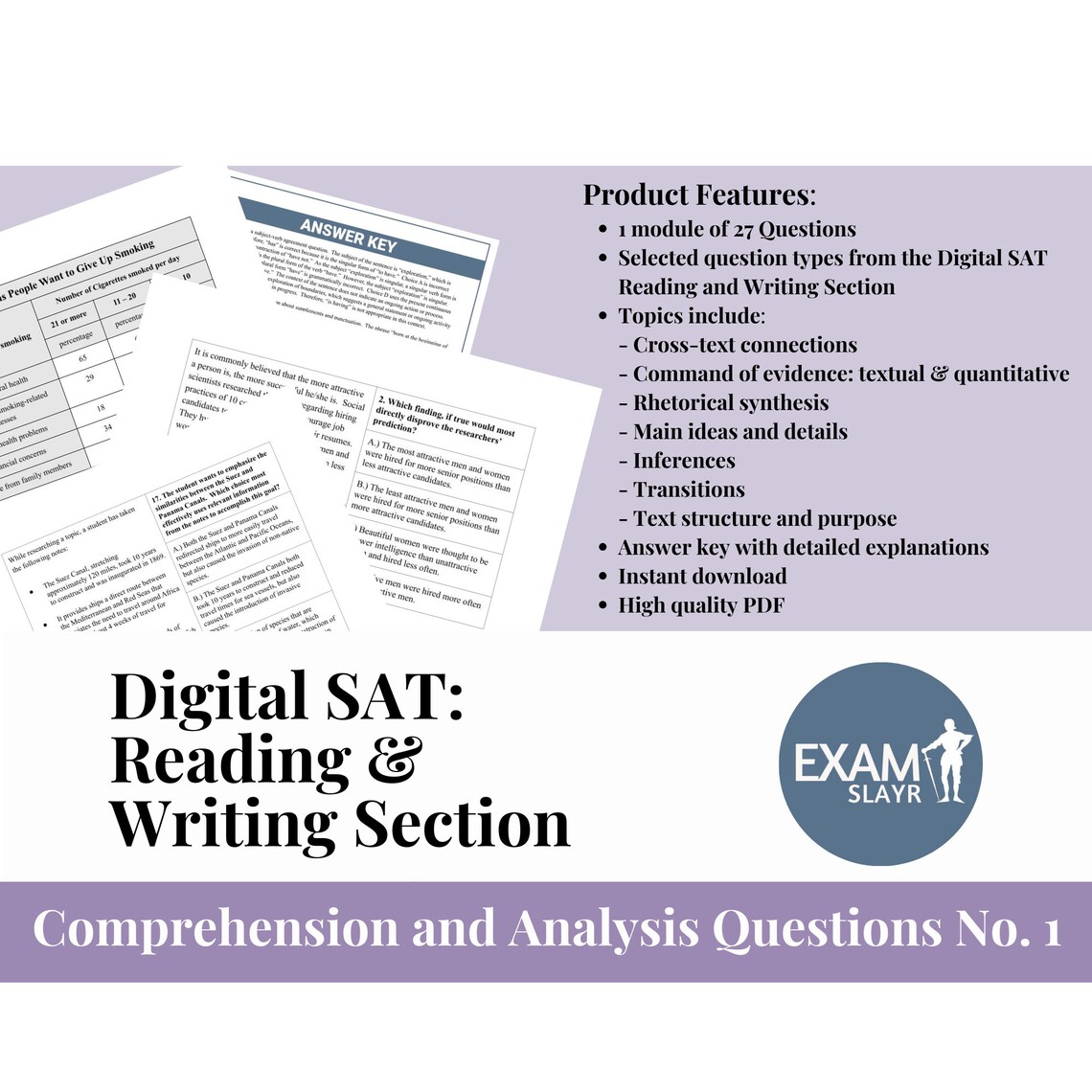 Digital SAT Reading and Writing Module - 27 Authentic Sat-style ...