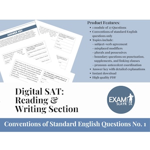 Digital SAT Reading and Writing Module - Conventions of Standard ...