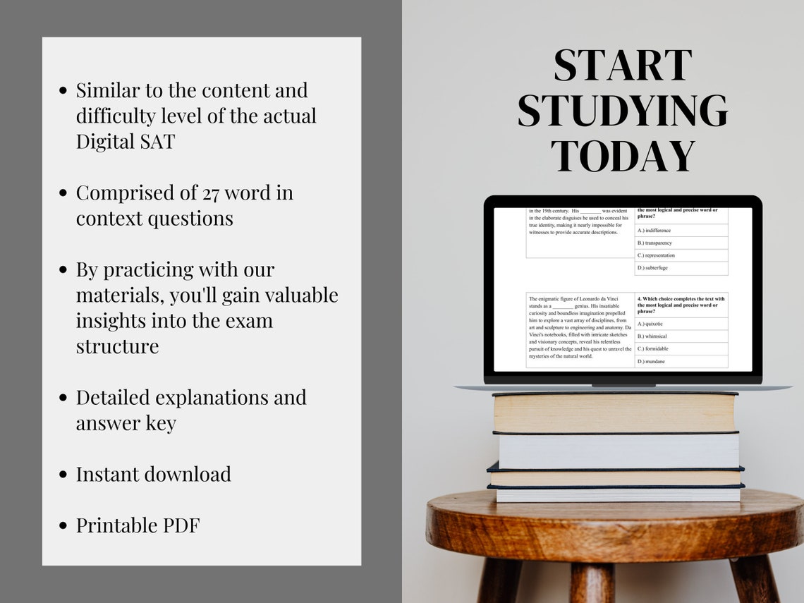 Digital SAT Reading and Writing Module - 27 Authentic Digital Sat-style ...