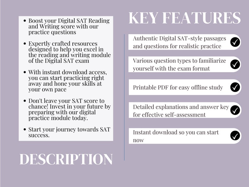Digital SAT Reading and Writing Module - 27 Authentic Sat-style ...