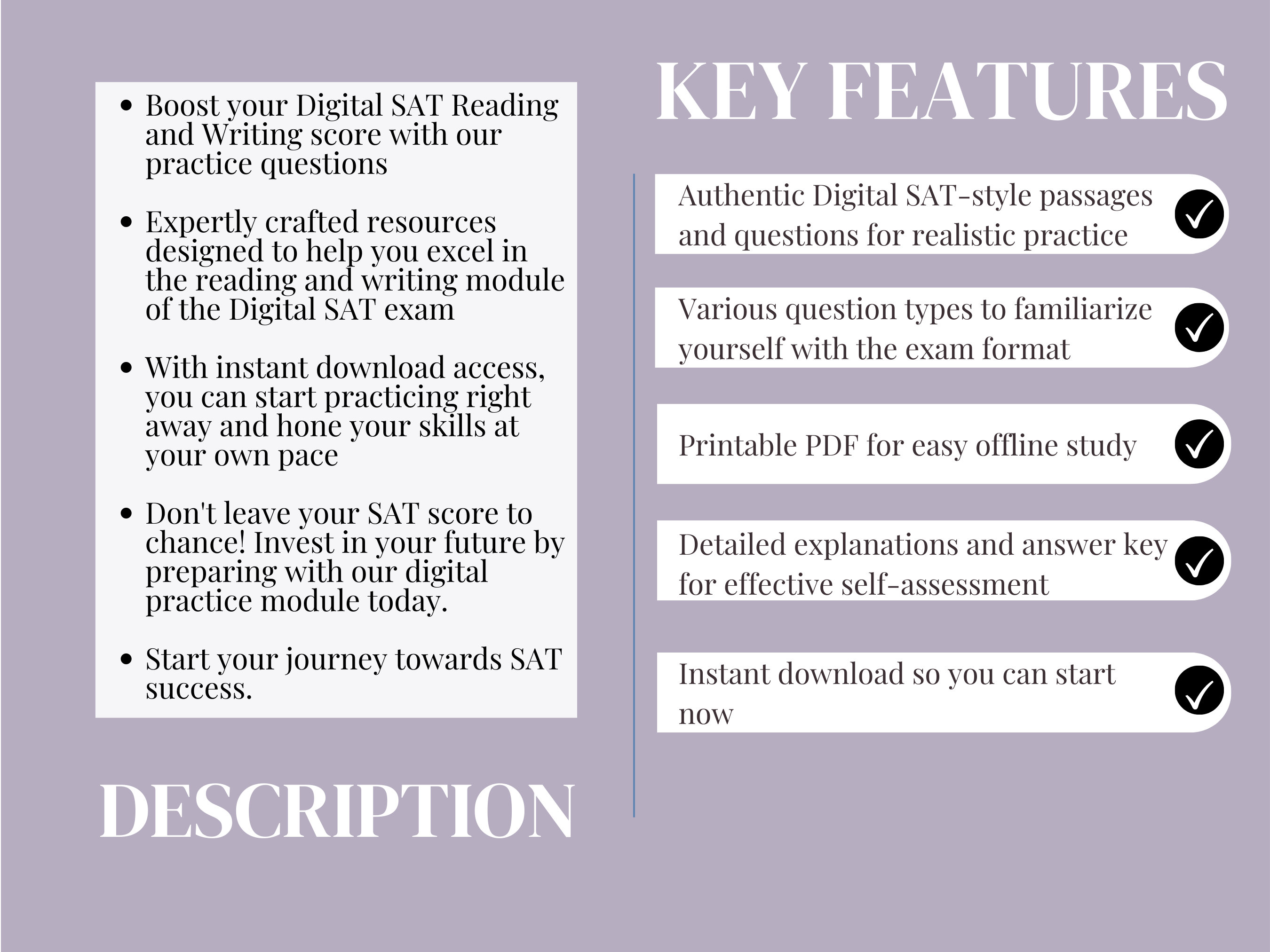 Digital SAT Reading and Writing Module - 27 Authentic Sat-style ...