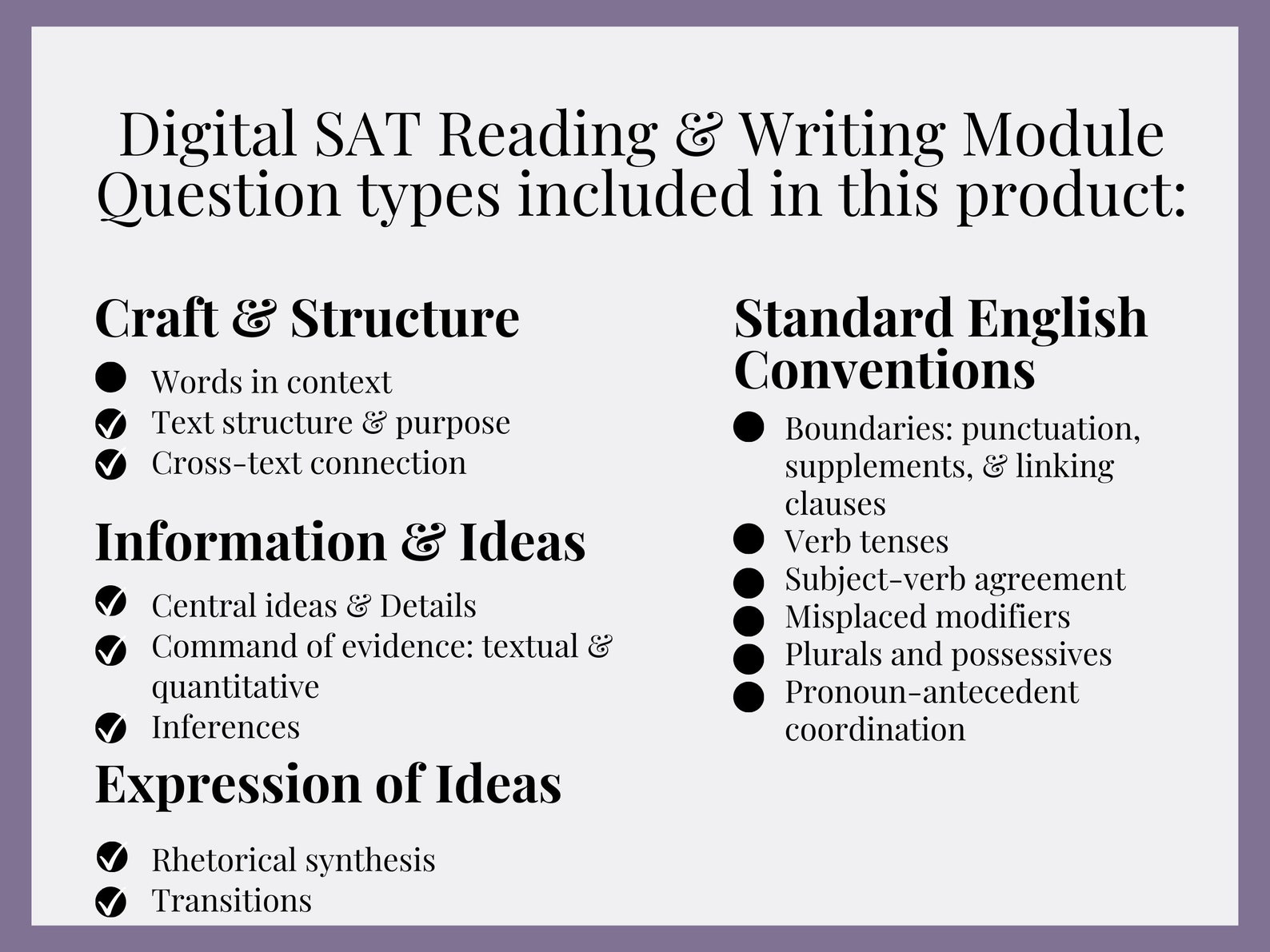 Digital SAT Reading and Writing Module - 27 Authentic Sat-style ...