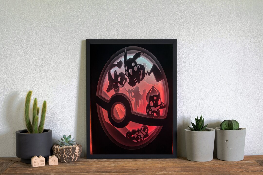 Pokemon 3D Shadowbox "gotta Catch'em All!" - Etsy