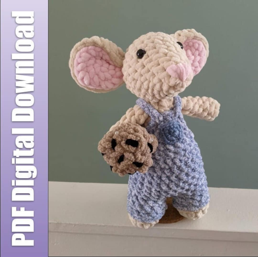 PDF Crochet PATTERN: Cookie the Mouse - Etsy