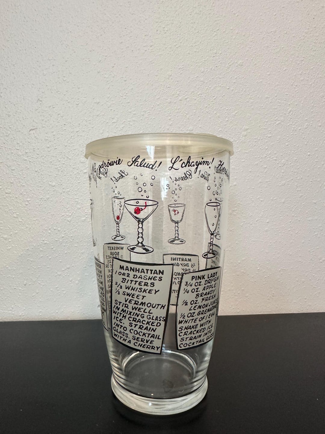 Vintage MCM 1950’s Buckeye Molding Co. Cocktail Shaker With Recipes and ...