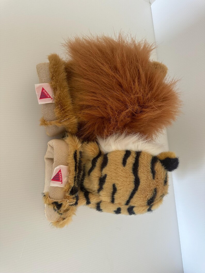 Vintage 1994 Dakin Lion and Tiger Hand Puppet Set - Etsy