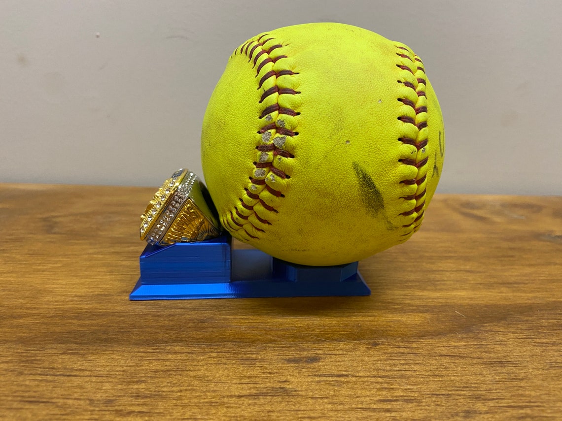 Ring and Ball Display Championship Baseball or Softball Ring . Stand ...