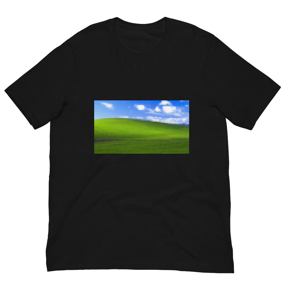 Microsoft Windows XP Bliss Wallpaper Desktop Unisex T-shirt - Etsy