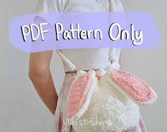 Drawstring Bag Bunny Crochet Pattern - Etsy