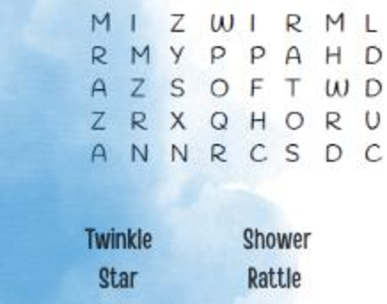 Twinkle Twinkle Little Star Word Search PDF - Instant Download - Etsy
