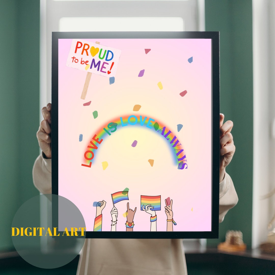 Lgbt Paintings Lgbt Sublimation Lgbt Print Digital - Etsy