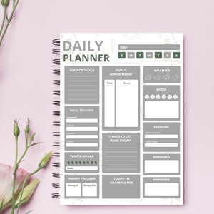 Printable Daily Planner Fillable, Daily to Do List, Productivity ...